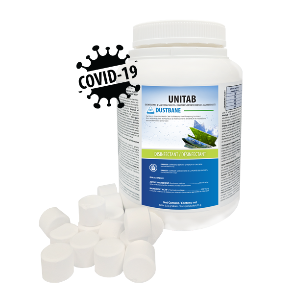 UNITAB DISINFECTANT & SANITIZING TABLETS TUB OF 120 53379 | Mathison's ...